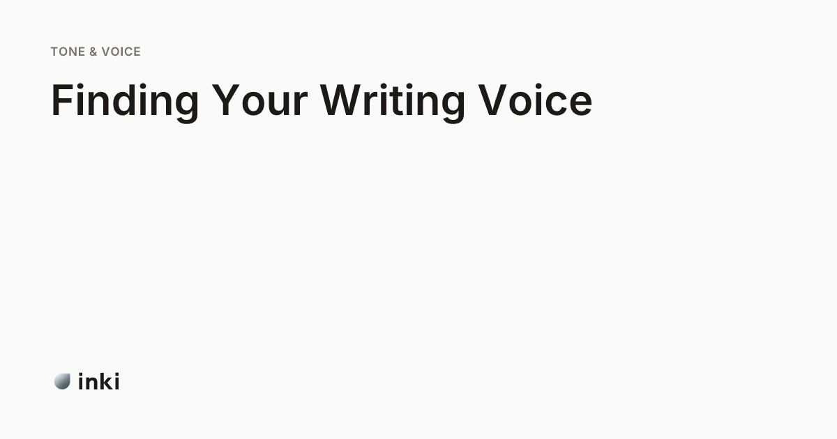 Finding Your Writing Voice: 5 Exercises to Sound Like Yourself