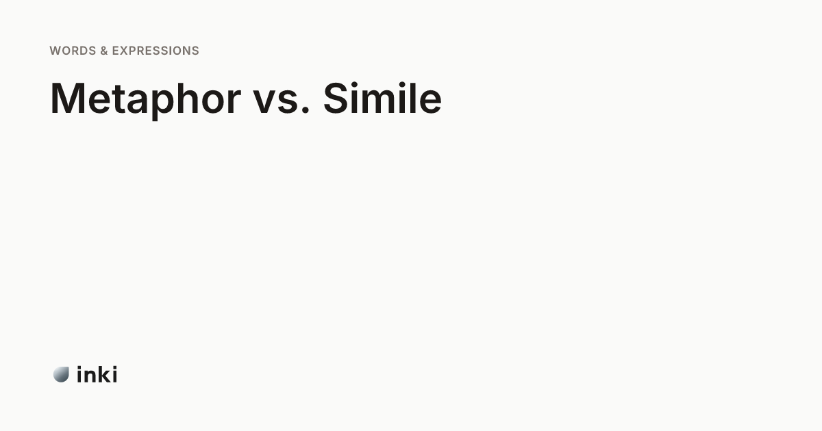 Metaphor vs. Simile: Difference, Types, and When to Use Each